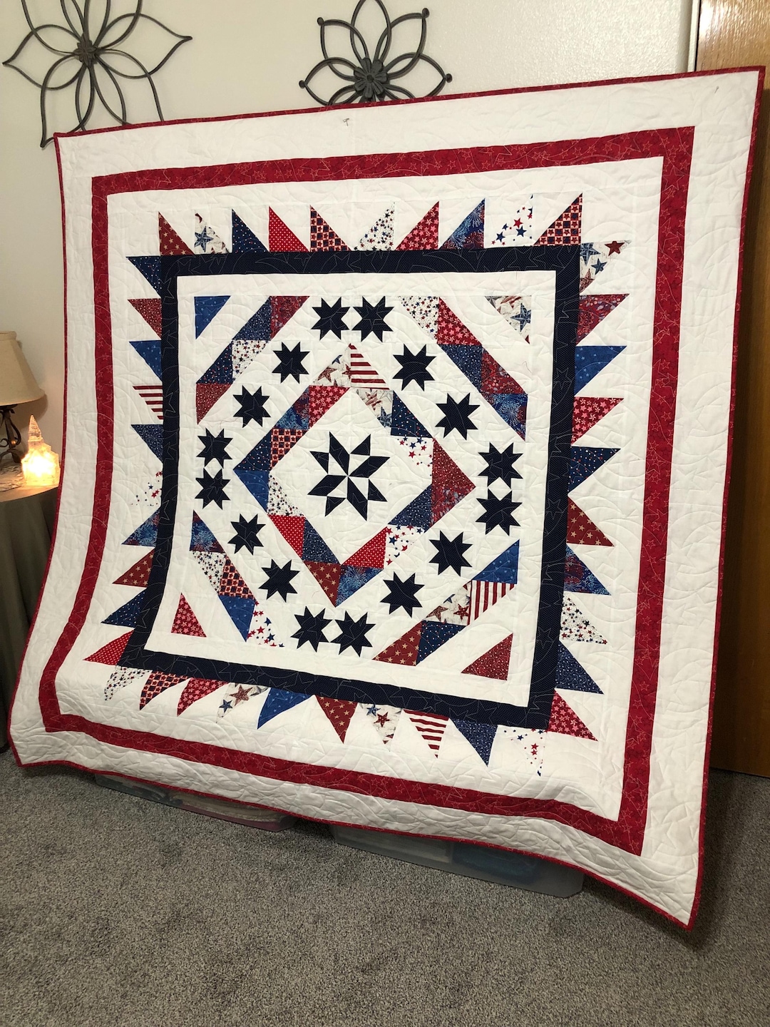 Patriotic Quilt - Etsy