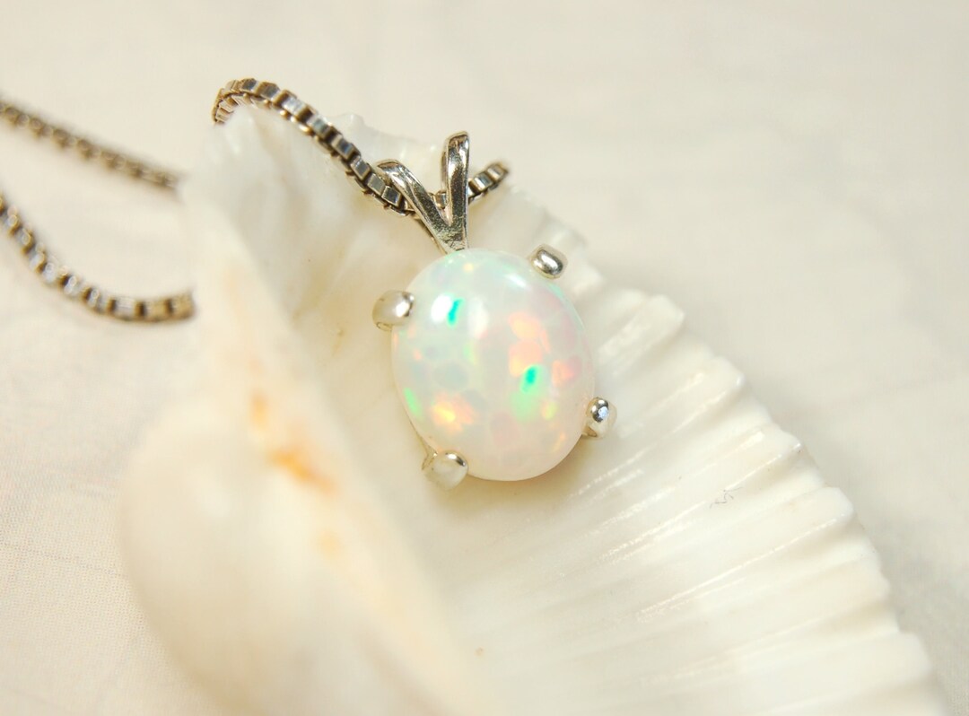 Opal Pendant.bright Rolling Colors. Desirable Honeycomb Gemstone ...