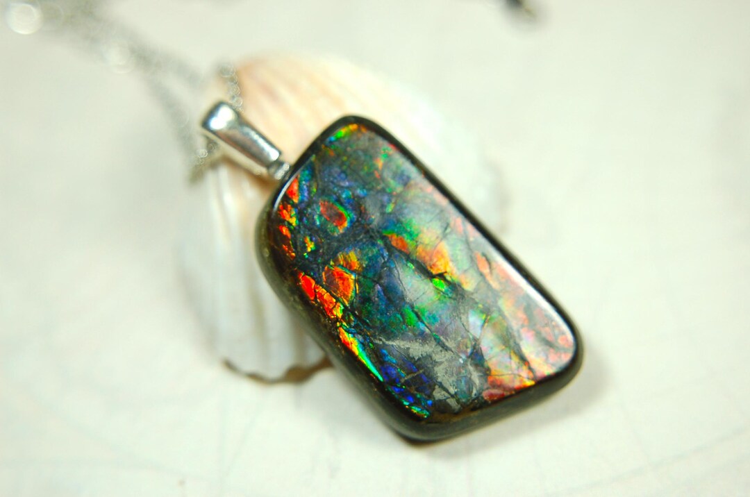 Ammolite Pendant.we Fedex to US Free.tax Exempt Item From Canada.must ...