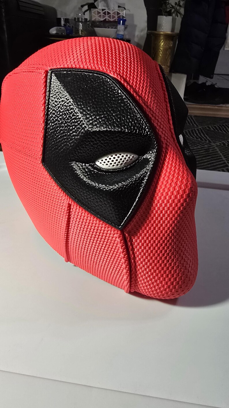 Deadpool Helmet With Magnetic Panels, Custom Sizing - Etsy