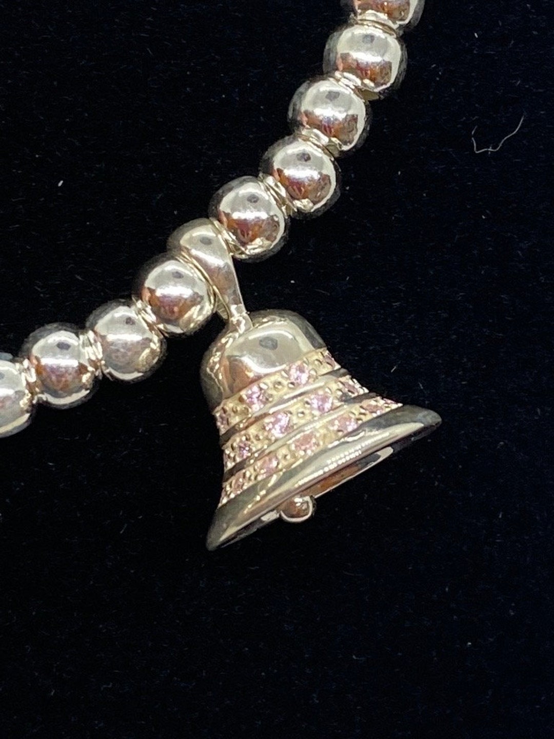 925 Sterling Silver Cancer Bell Charm Bracelet - Support for Cancer ...