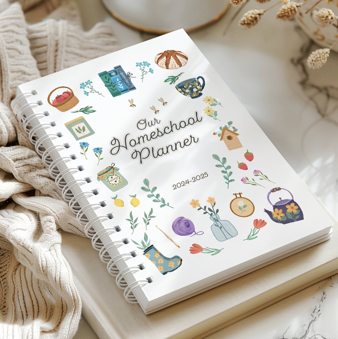Printable Homeschool Planner Cover, Homeschool Planner Front Cover, DIY ...