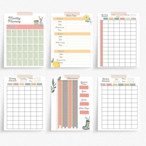 Printable Cozy Homeschool Planner Pack, DIY Homeschool Planner, Teacher ...