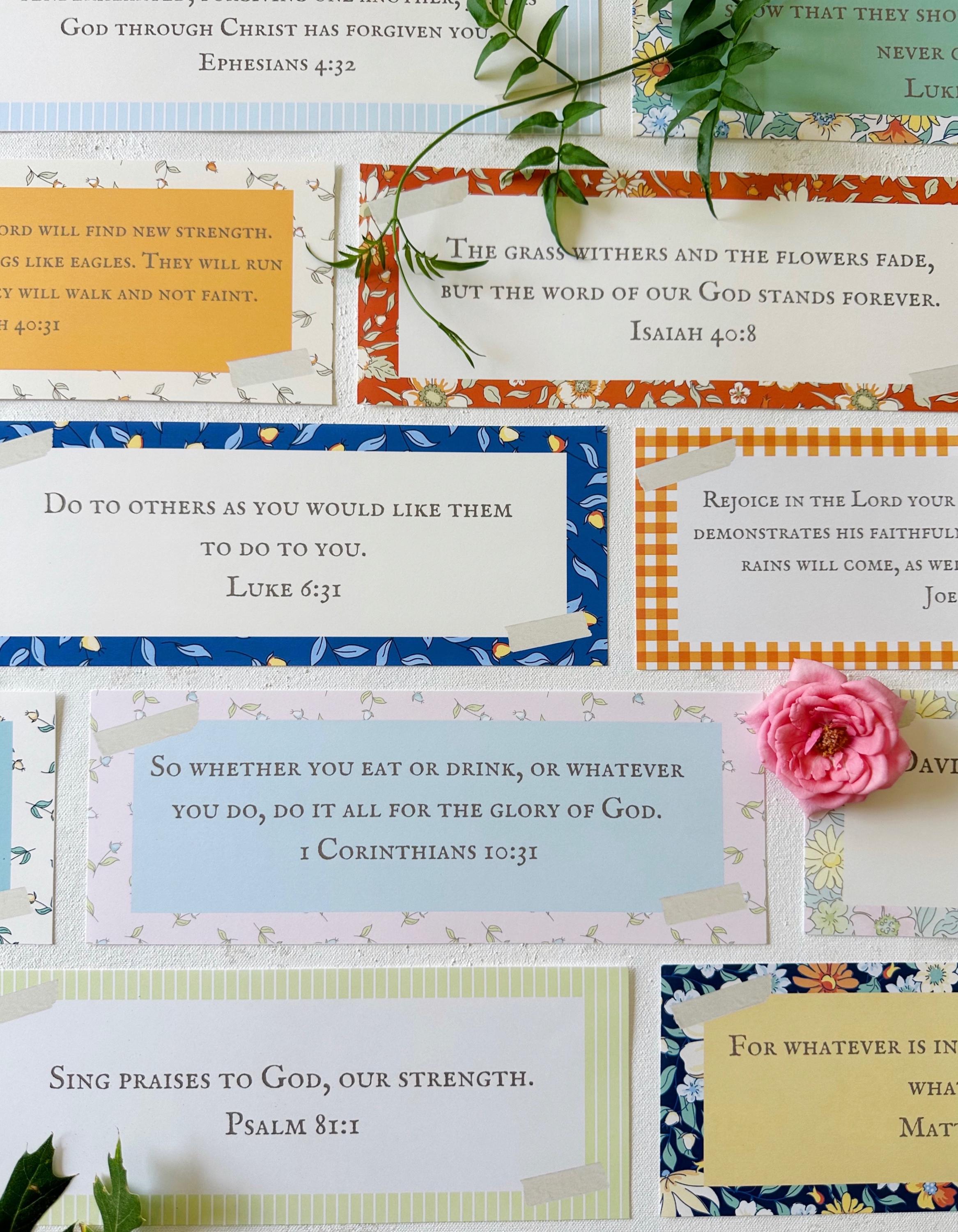 Weekly Bible Verses, Printable Bible Verses, 54 Bible Study Verses - Etsy