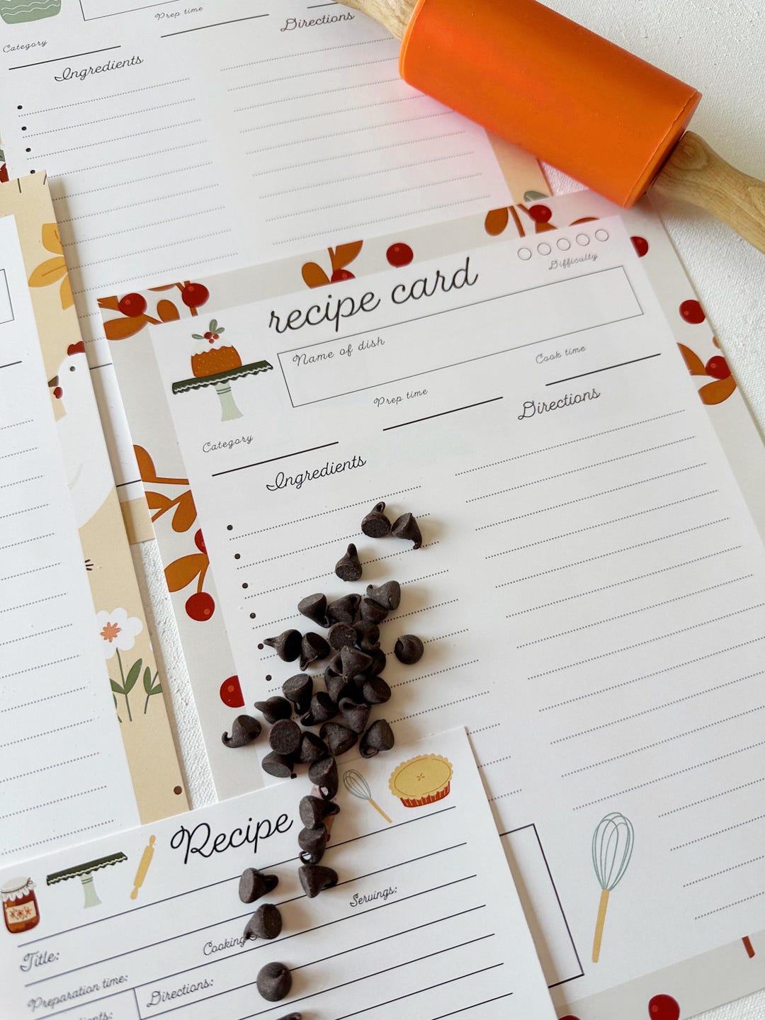 Fall Recipe Book, DIY Printable Fall Recipe Book - Etsy