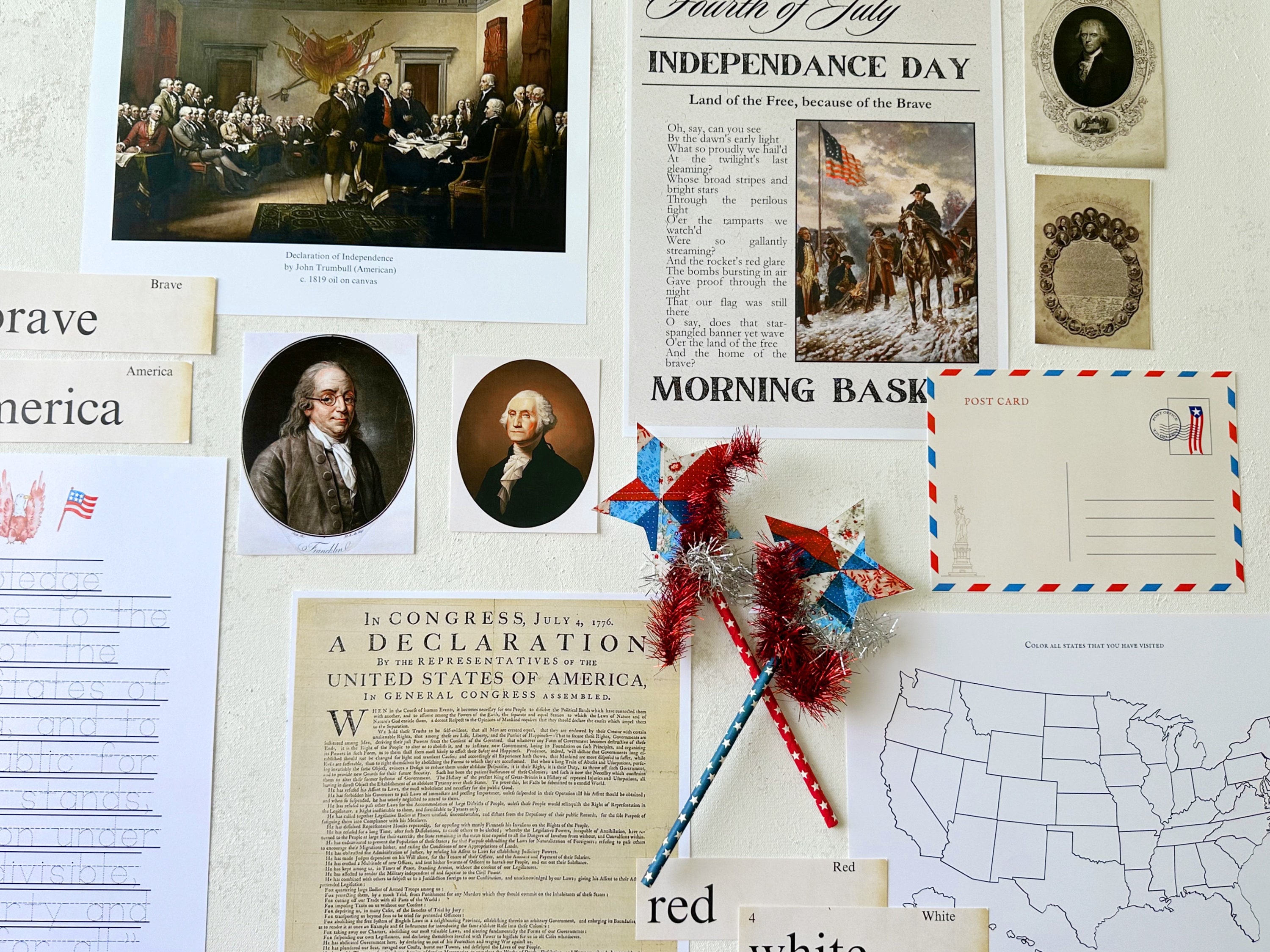Independence Day Unit Study, 4th of July Study, 4th of July Morning ...