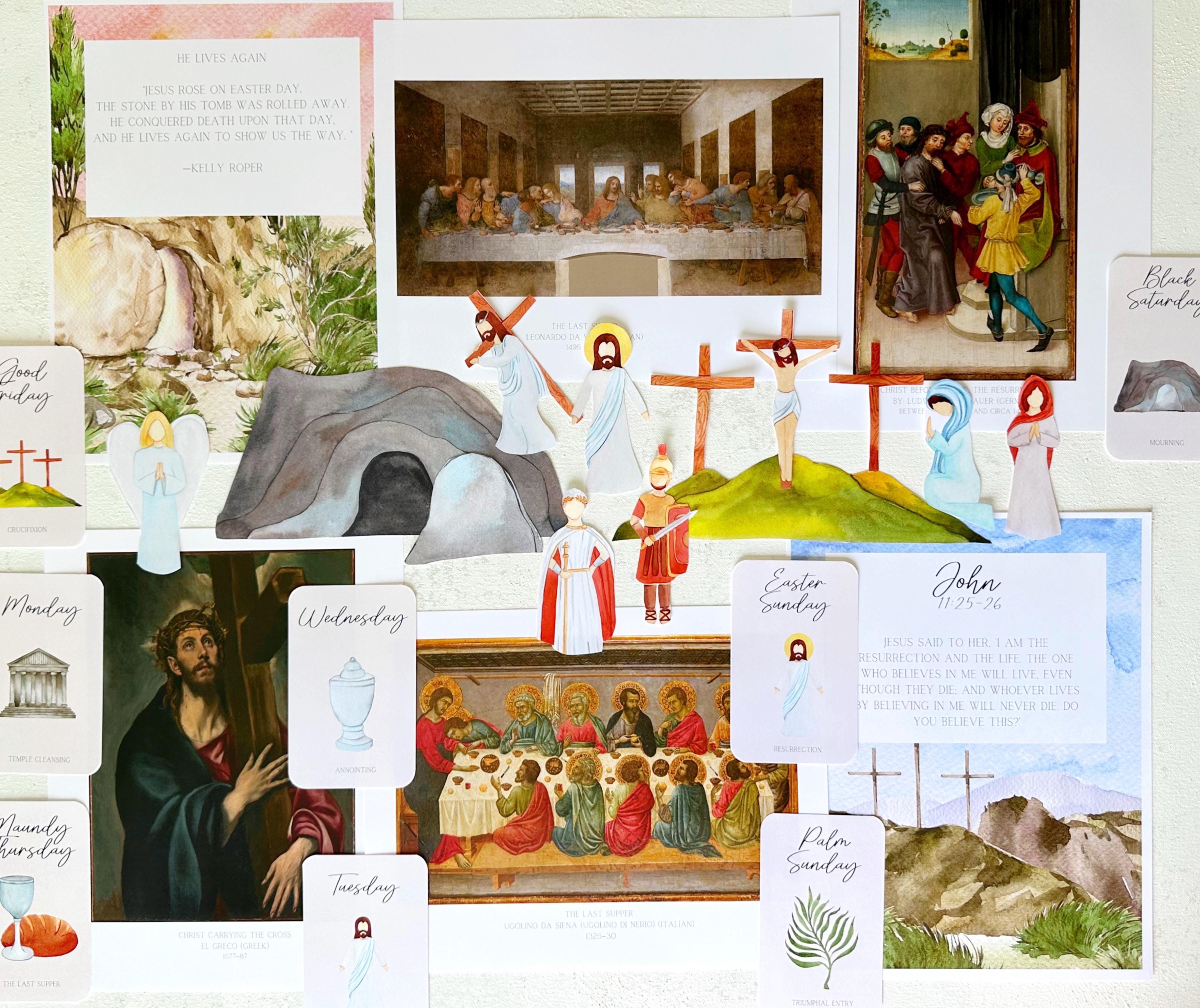 Easter Unit Study, Easter Activities Bundle, Holy Week Study, Easter ...