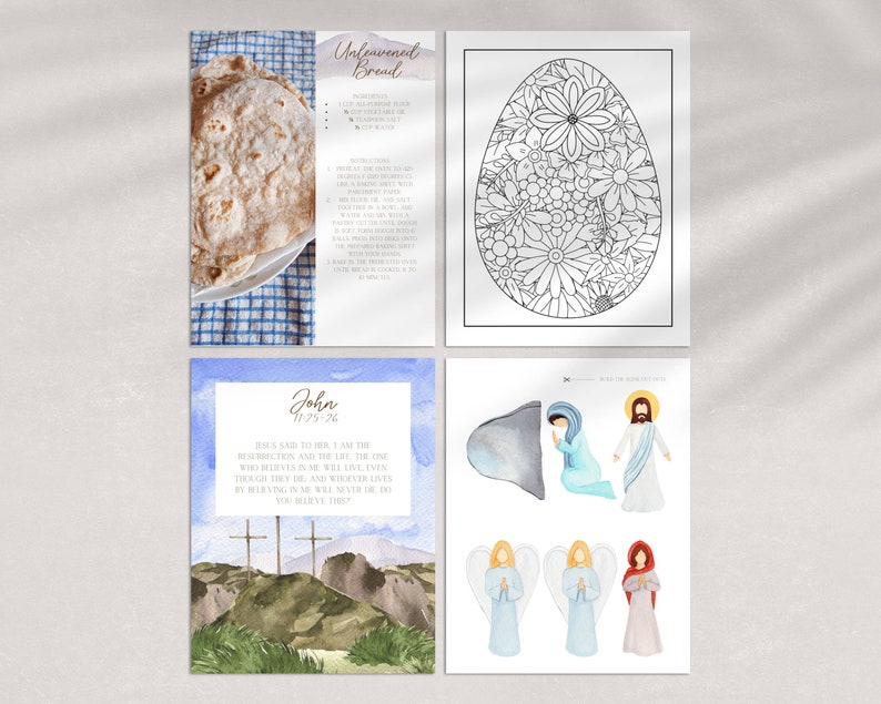 Easter Unit Study, Easter Activities Bundle, Holy Week Study, Easter ...