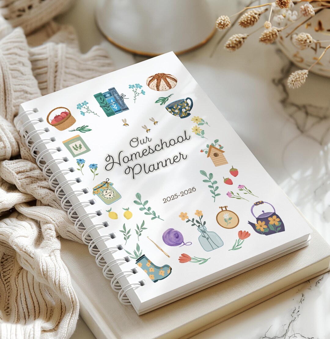 Printable Homeschool Planner Cover, Homeschool Planner Front Cover, DIY ...