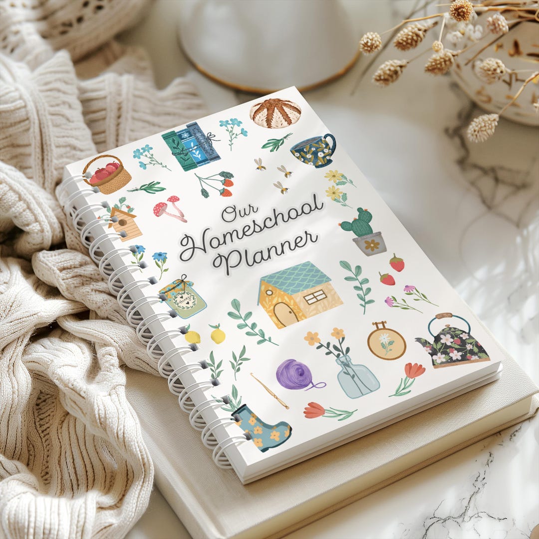 Printable Homeschool Planner Cover, Homeschool Planner Front Cover, DIY ...