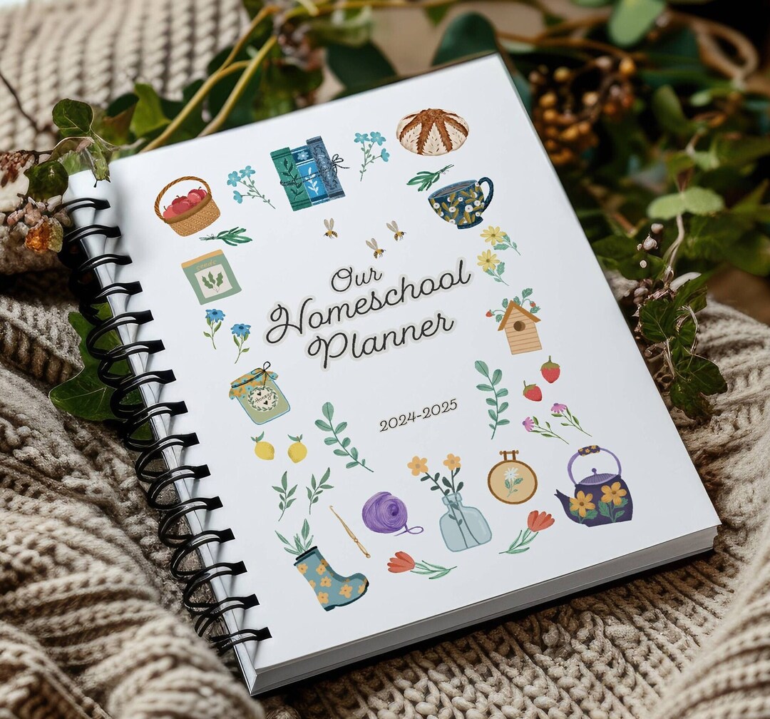 Printable Homeschool Planner Cover, Homeschool Planner Front Cover, DIY ...