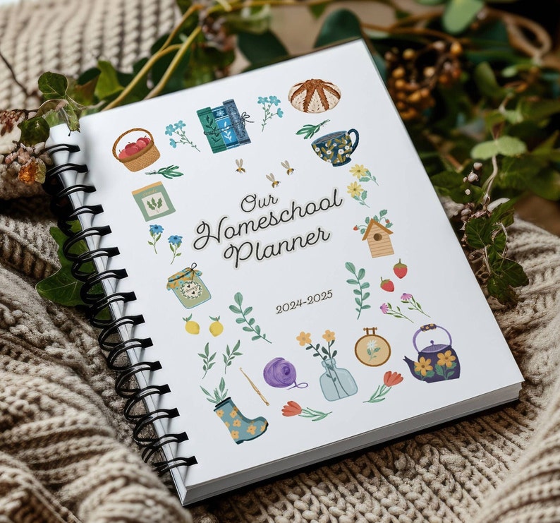 Printable Homeschool Planner Cover, Homeschool Planner Front Cover, DIY ...