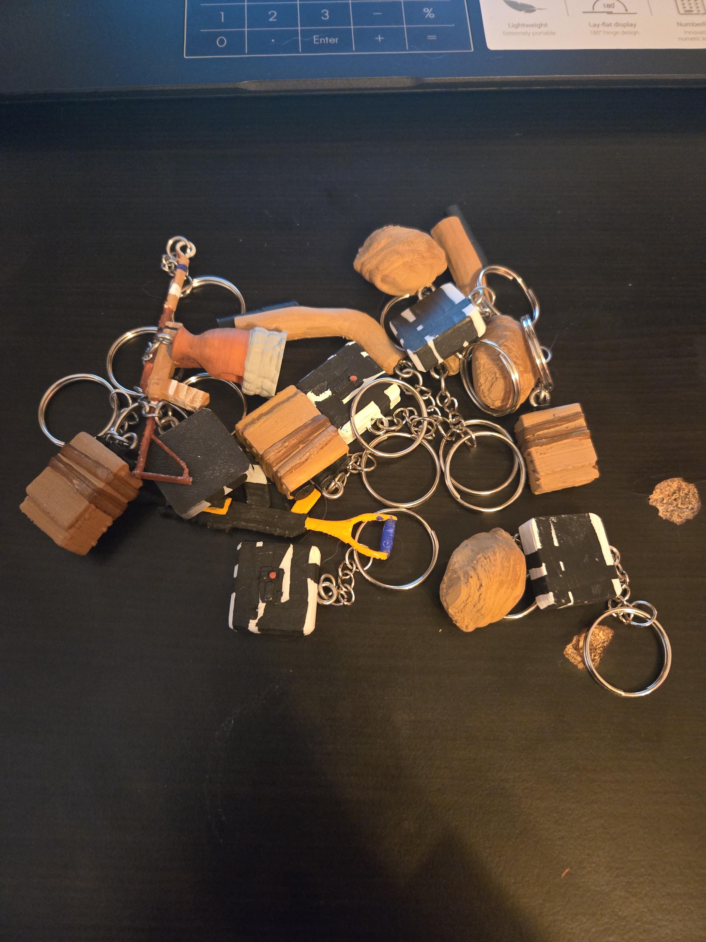 3D Printed Rust Keychains - Etsy