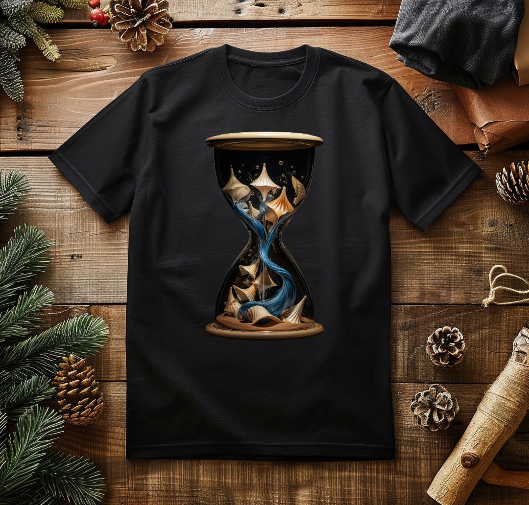 US Customers Surreal Sea Creatures Hourglass T-shirt: Unique Marine ...