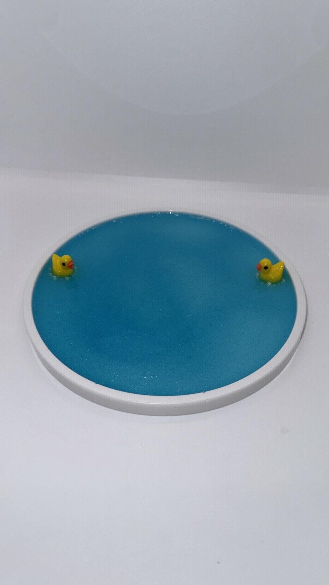 Handmade Duck Tray, Duck in Bath, Duck in Tub, Duck Trinkets, Rubber ...