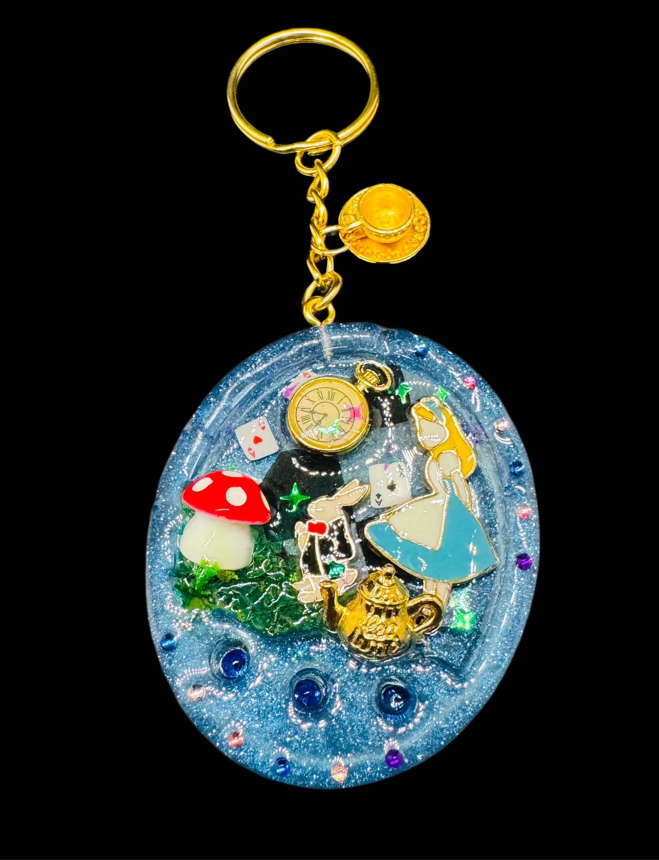 Alice in Wonderland Keychain - Etsy