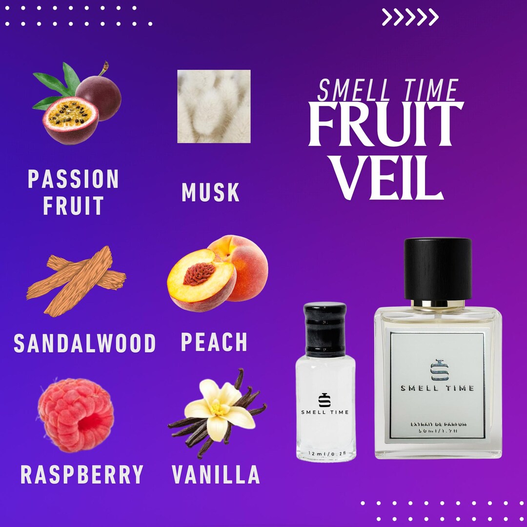Fruit Veil Perfume | Tropical Fruity Musk Scent | Long-lasting Unisex ...