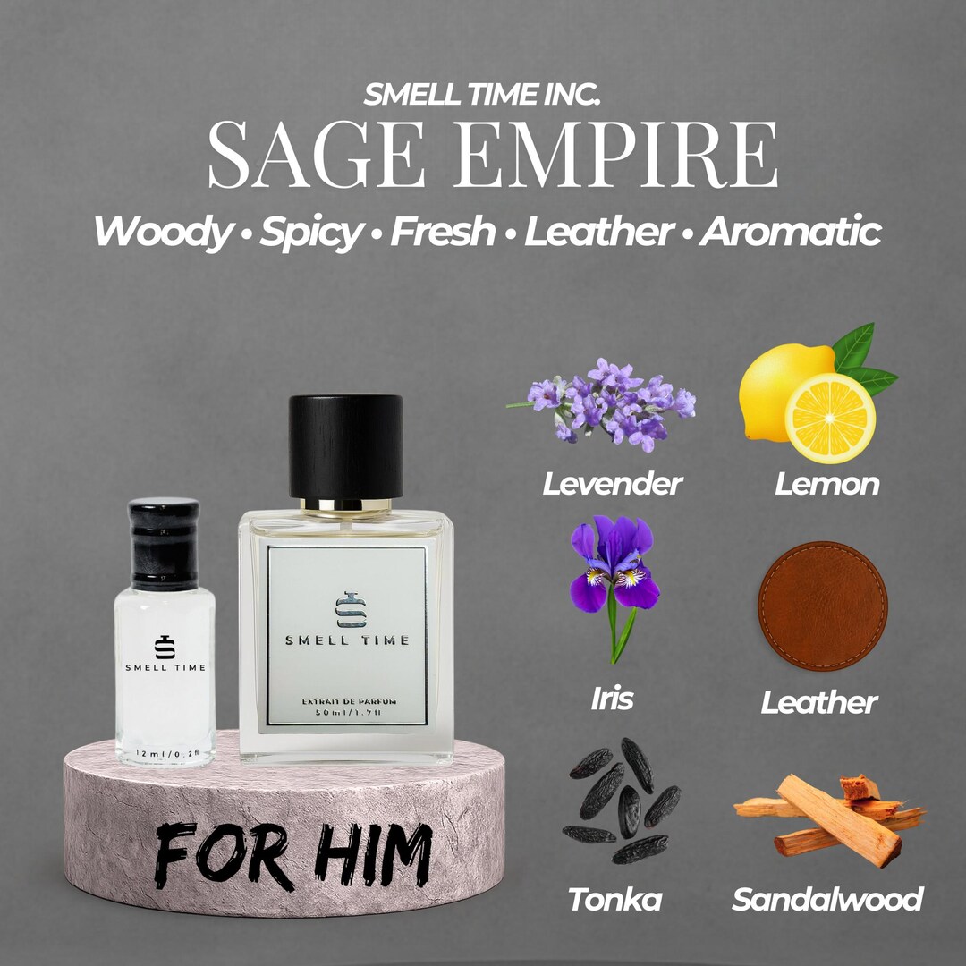Sage Empire | Fresh Aromatic Woody Perfume for Men | Long-lasting ...