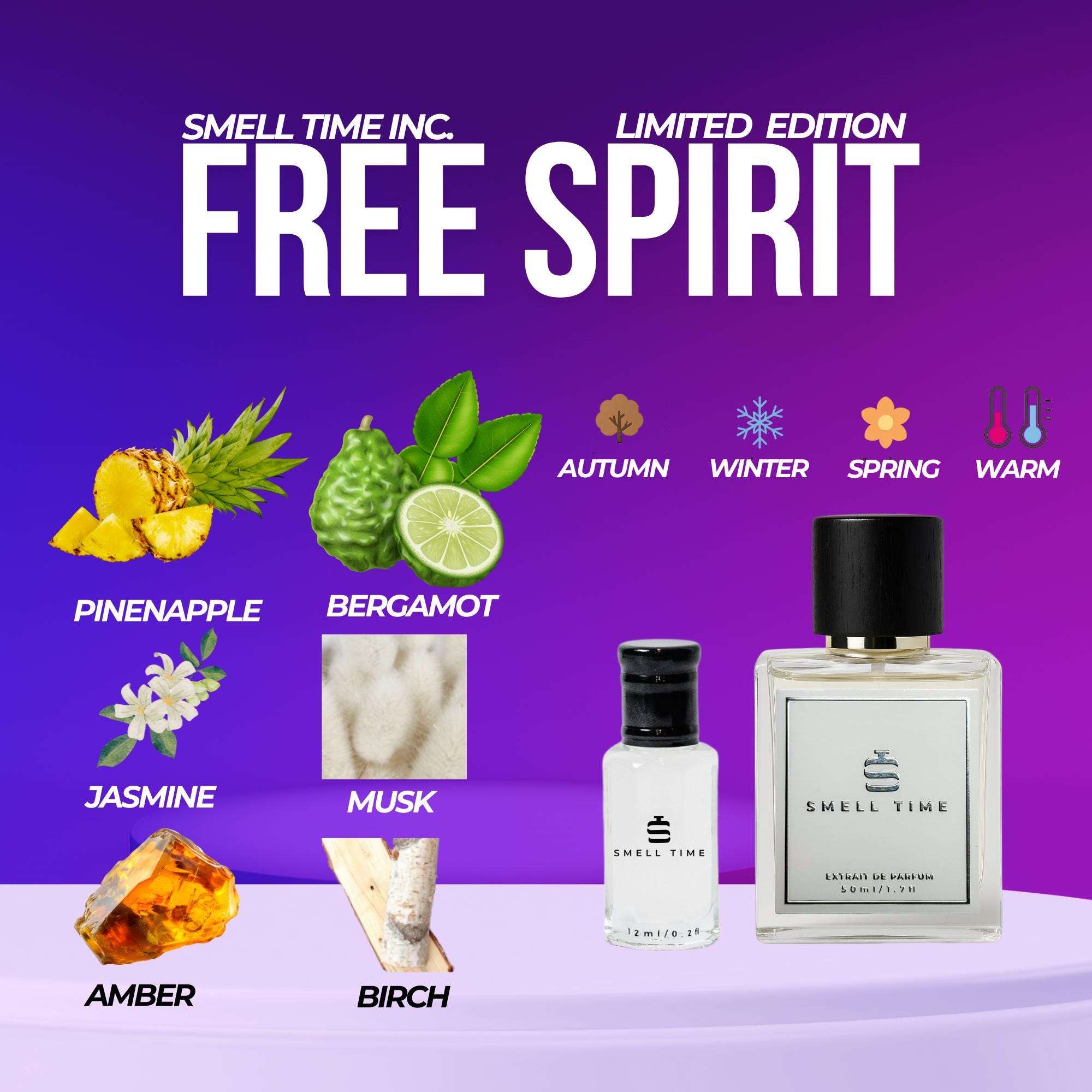 Free Spirit Hybrid Fragrance | Bold Fruity Woody Perfume | Smell Time ...