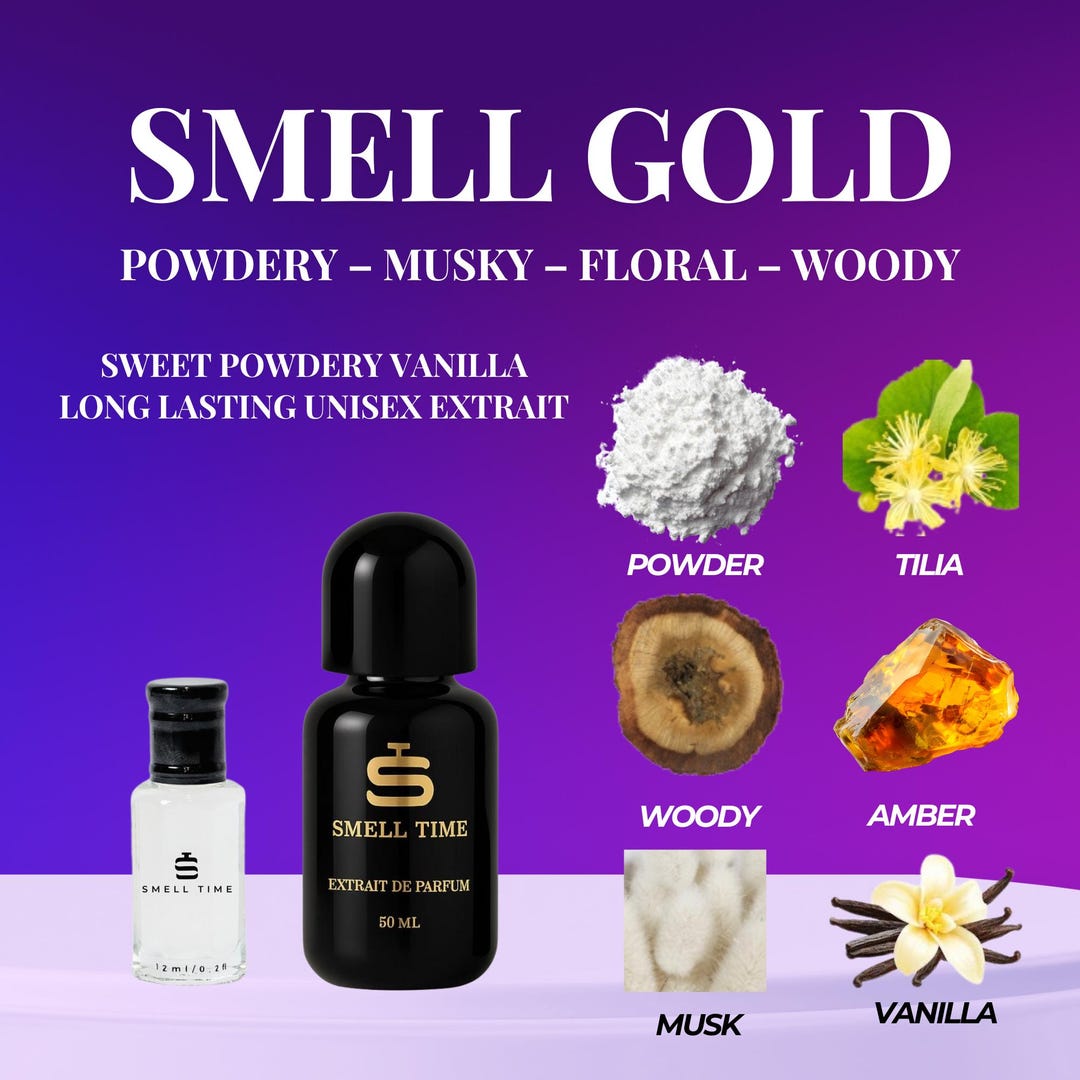 Smell Gold Extrait De Parfum – Powdery Vanilla Musk Scent - Etsy