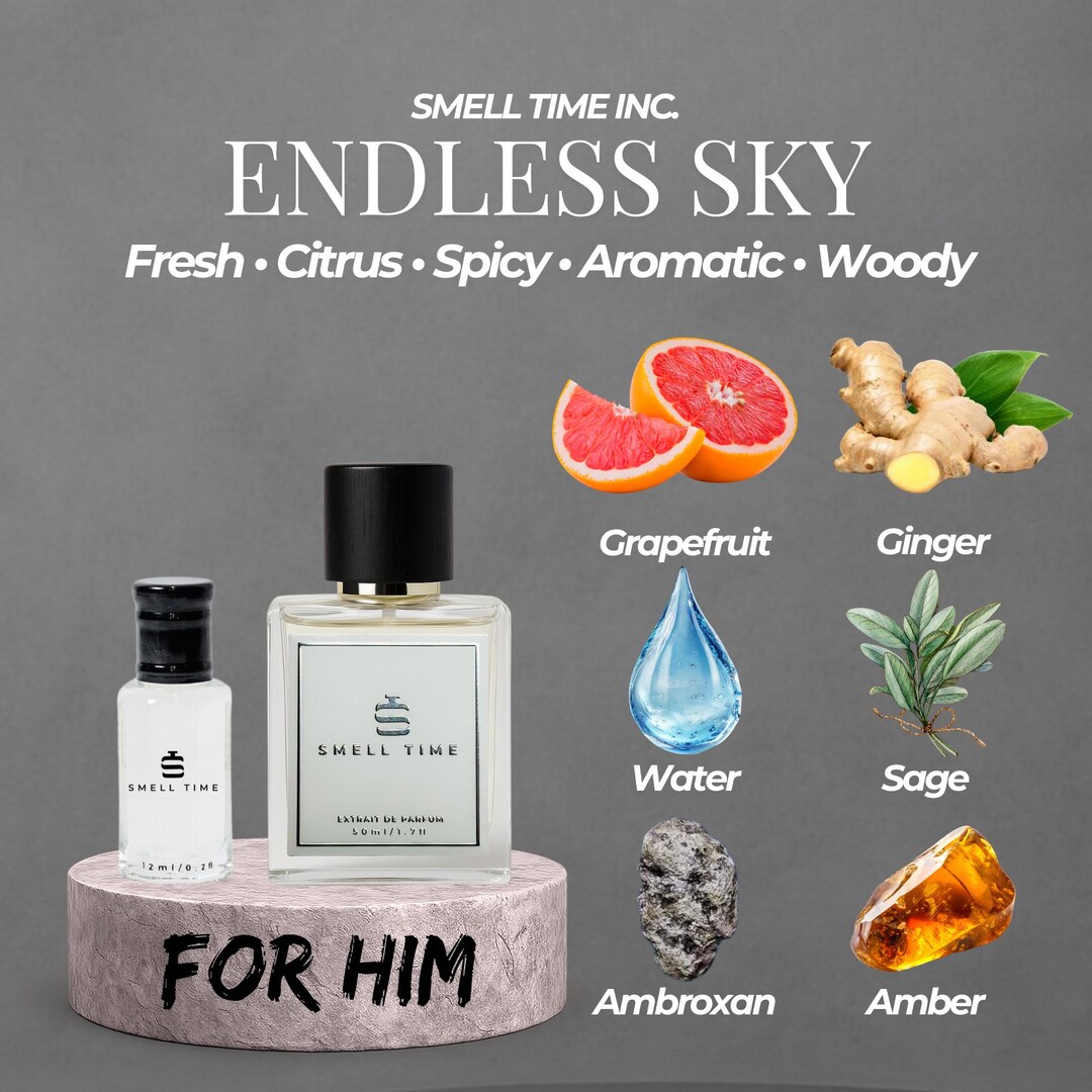 Endless Sky | Fresh Spicy Citrus & Aquatic Cologne | Long-lasting ...