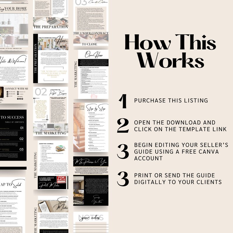 Real Estate Pre-listing Presentation: Realtor Canva Template (editable ...