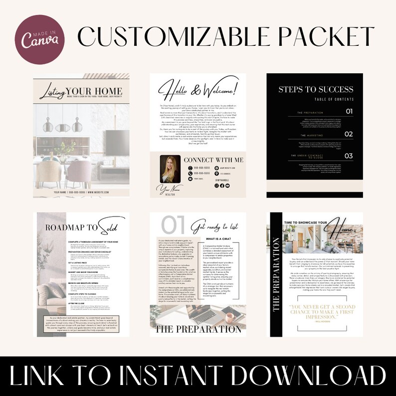 Real Estate Pre-listing Presentation: Realtor Canva Template (editable ...