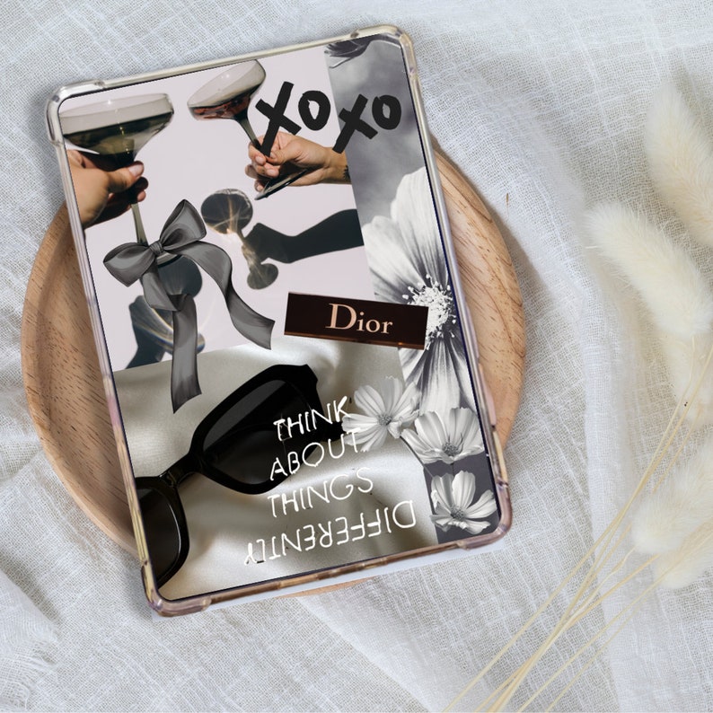 Black & White Collage Kindle Insert for Clear Case -printable ...