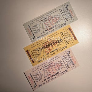 Led Zeppelin Three Songs - Etsy