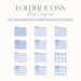 12 Blue Gingham Folder Icons With 6 Bonus Wallpapers for Mac & Windows ...