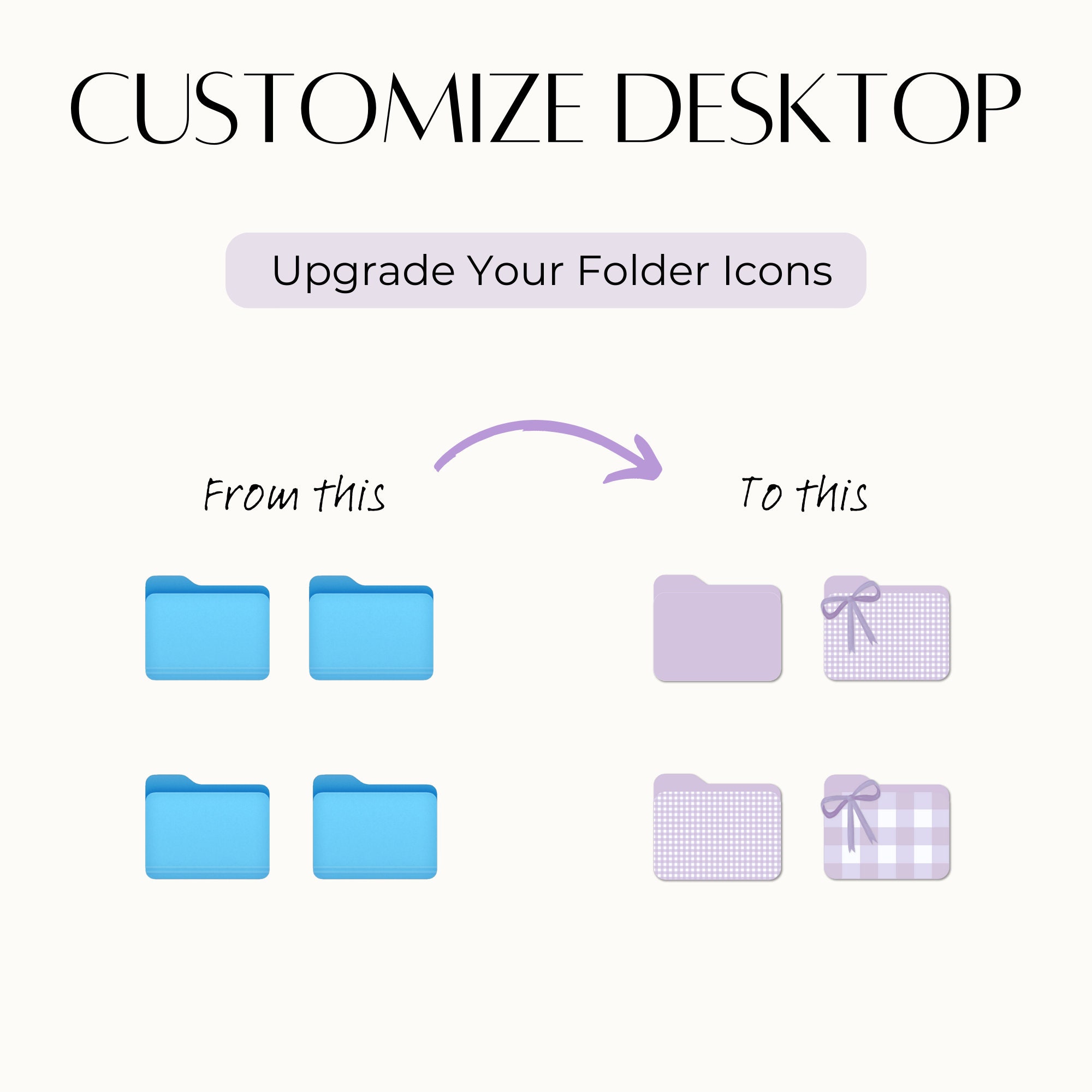 12 Purple Gingham Folder Icons With 6 Bonus Wallpapers for Mac Windows ...