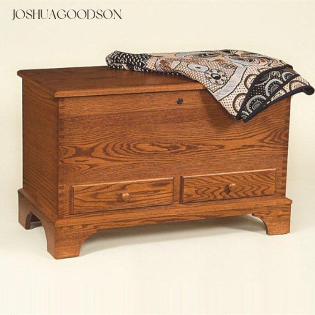 Amish Oak Hope Chest With Deep Storage, Home Decor. - Etsy