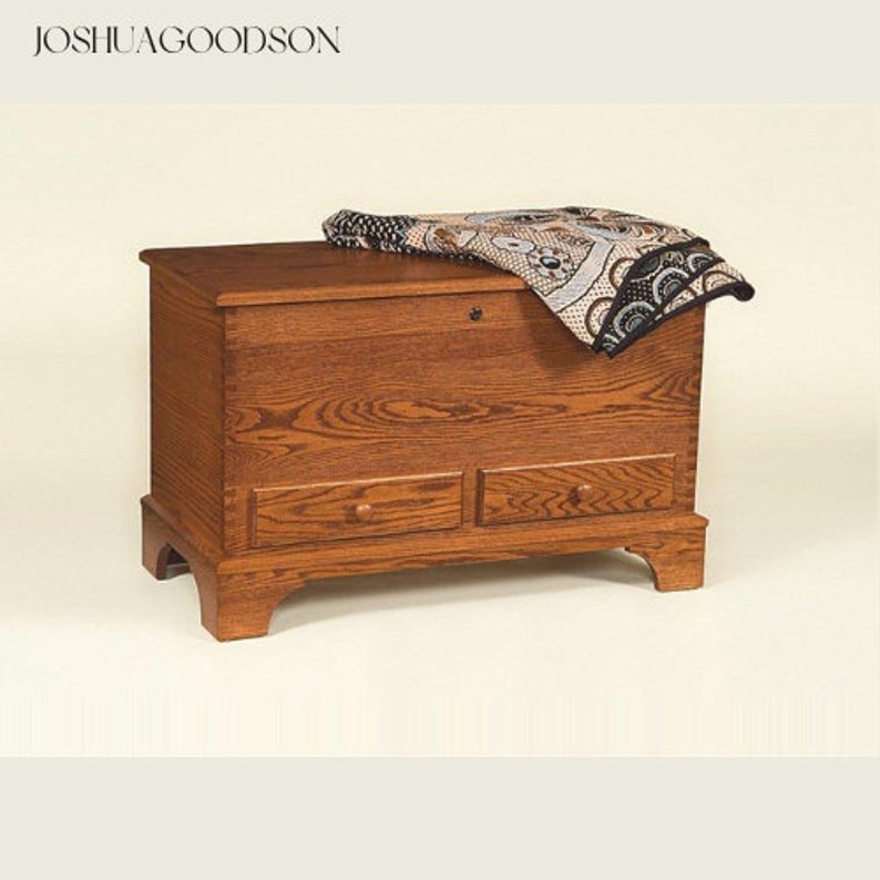 Amish Oak Hope Chest With Deep Storage, Home Decor. - Etsy