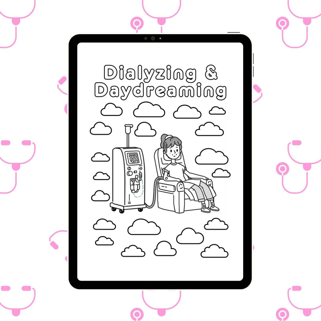 Kidneys & Kindness: A Dialysis Coloring Book (digital) - Etsy