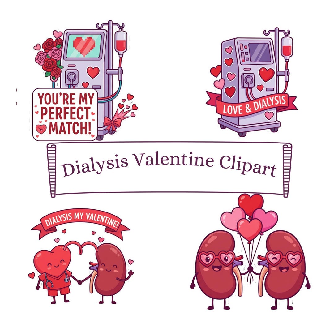 Kidney Dialysis Valentine Digital Prints (4 Total) - Etsy
