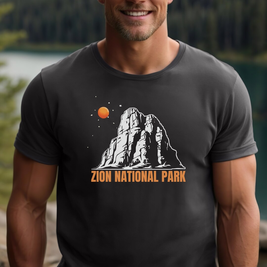 Zion National Park T-shirt, Wanderer Design, Hiking Tee - Etsy