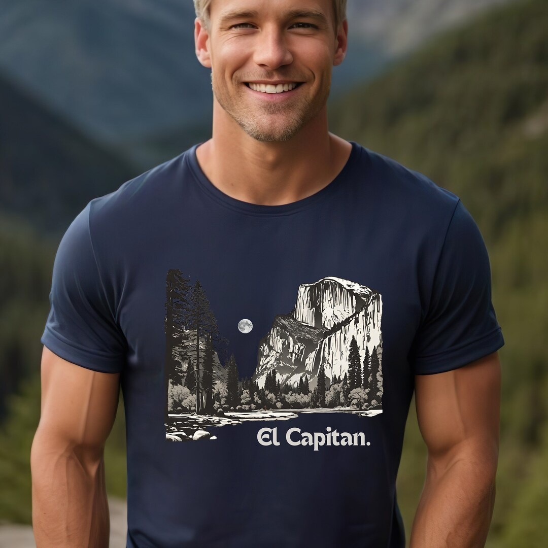 El Capitan Shirt, El Capitan T-shirt, El Capitan Graphic Tee, Hiking ...