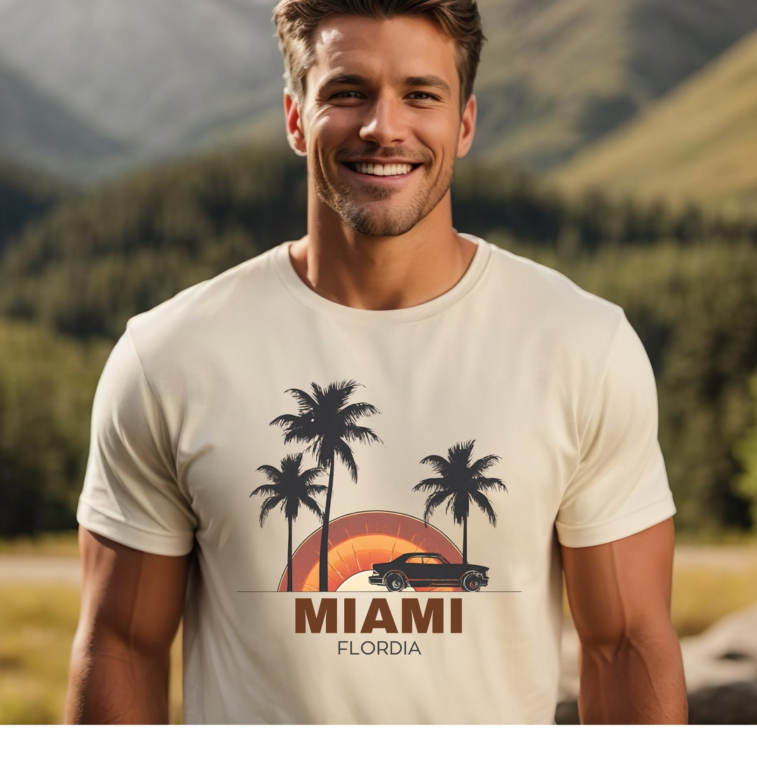 Miami Florida T-shirt, Miami Shirt, Miami T-shirt, Florida Shirt, Mens ...
