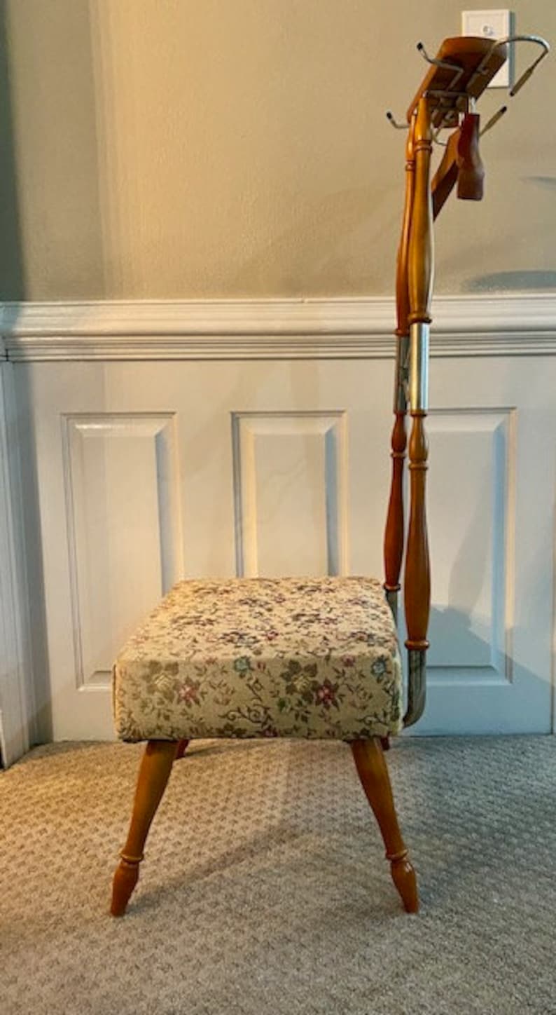 Vintage Wooden Spiegel Mid-century Gentlemen Valet/butler Chair - Etsy