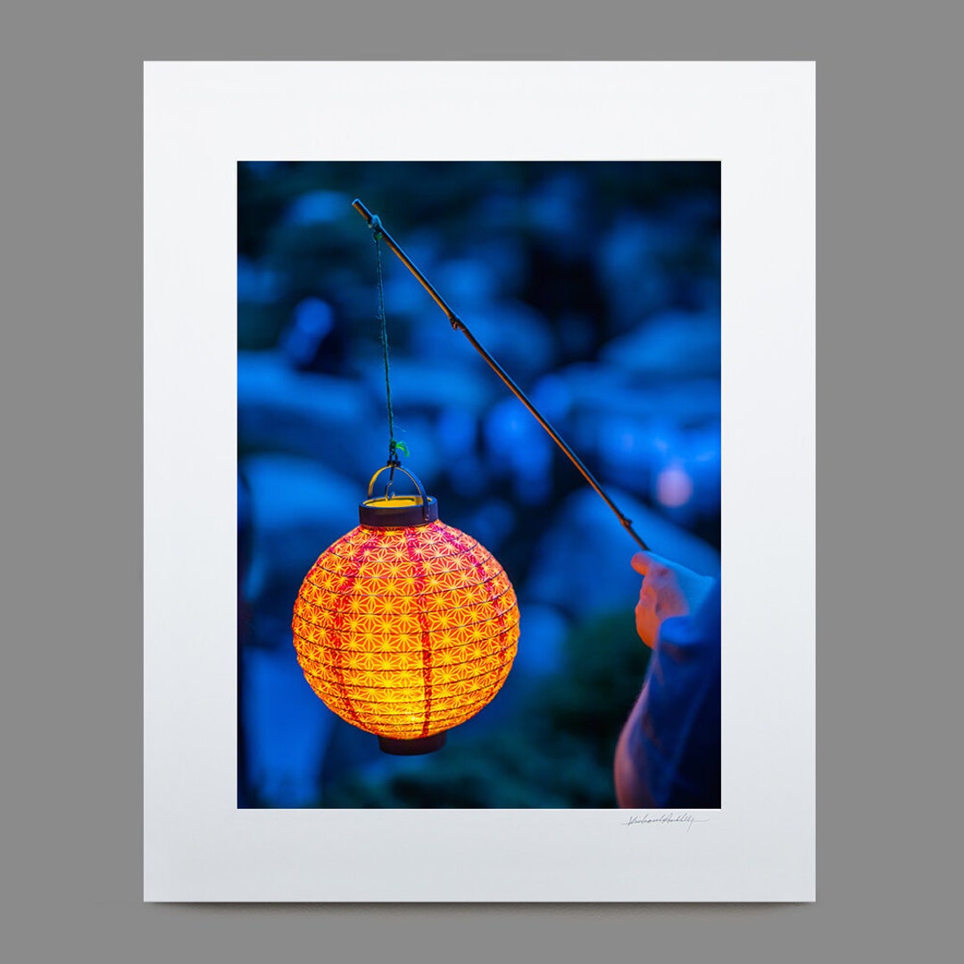 Orange Lantern / Blue Hour - Como Park Obon Festival Lantern Wall Art ...