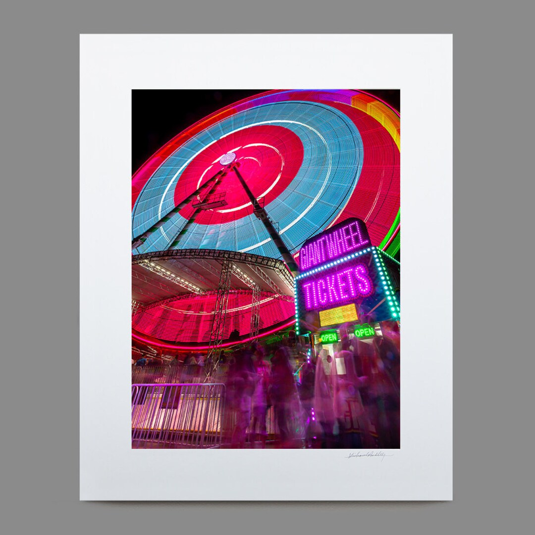 Minnesota State Fair Ferris Wheel Photo – Matted & Signed Wall Art by ...