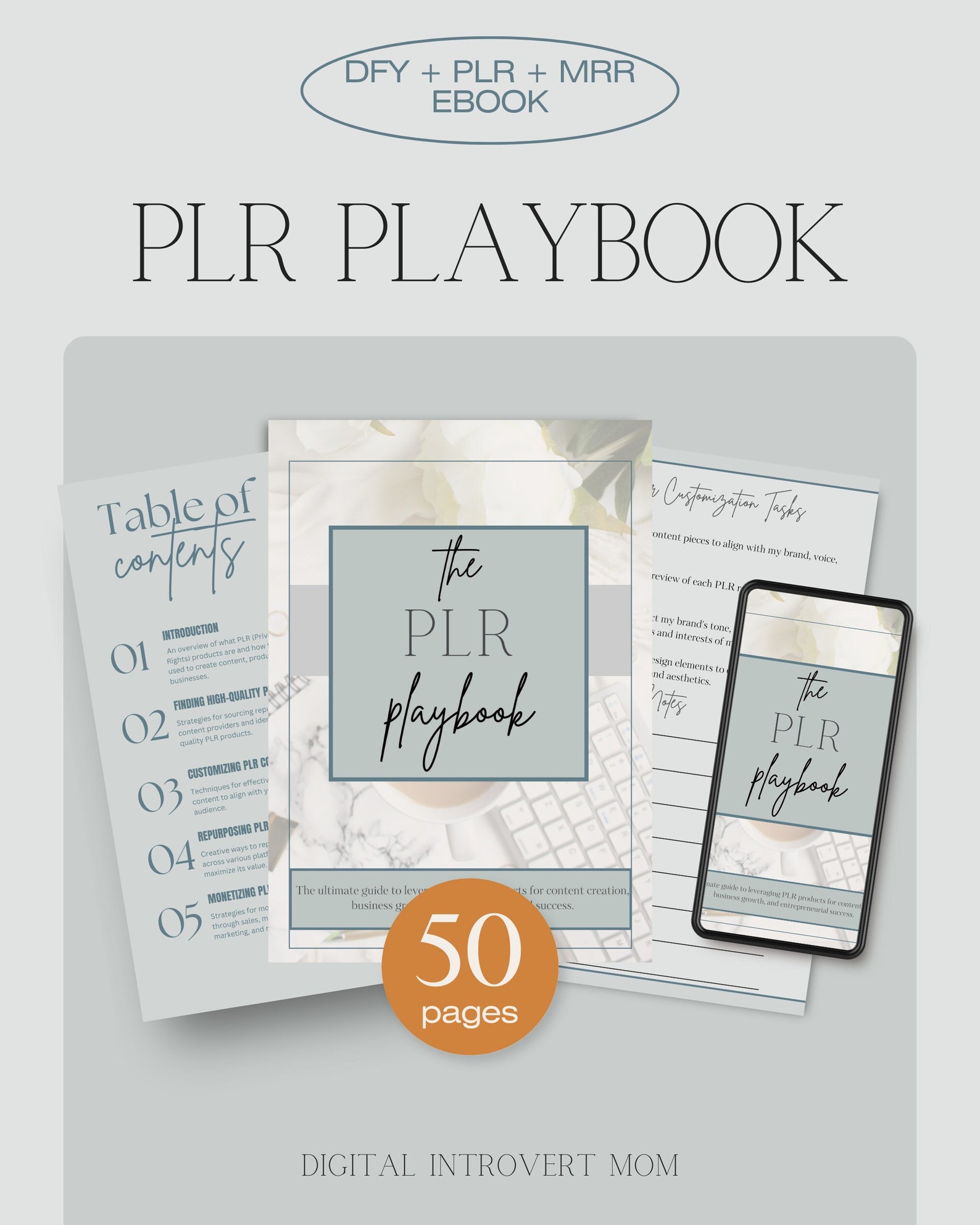 PLR Playbook Ebook/guide With Private Label Rights- (including Master Resell Rights MRR)- A Done ...