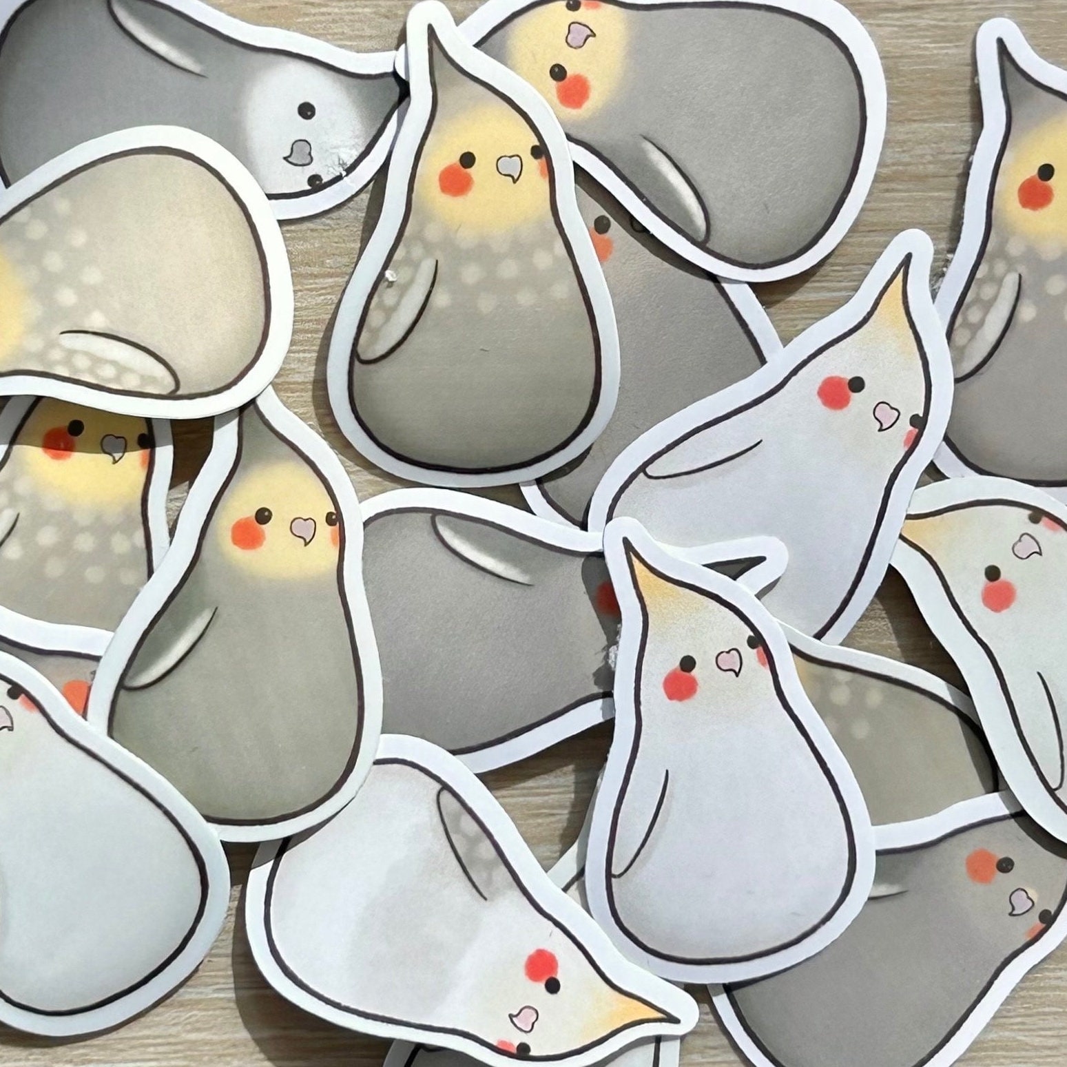 Mini Cockatiels Sticker Pack - Etsy