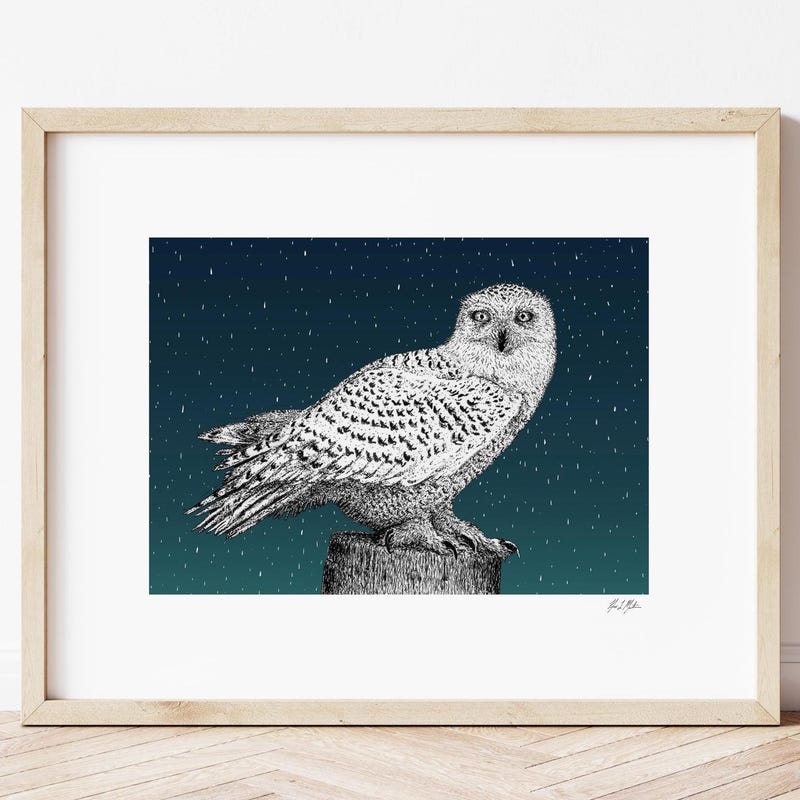 Snowy Owl - Etsy