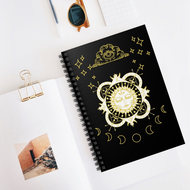 Witchy, Spiritual, Magical Spiral Notebook Ruled Line - Etsy