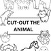 Printable Cut-out the Animal - Etsy