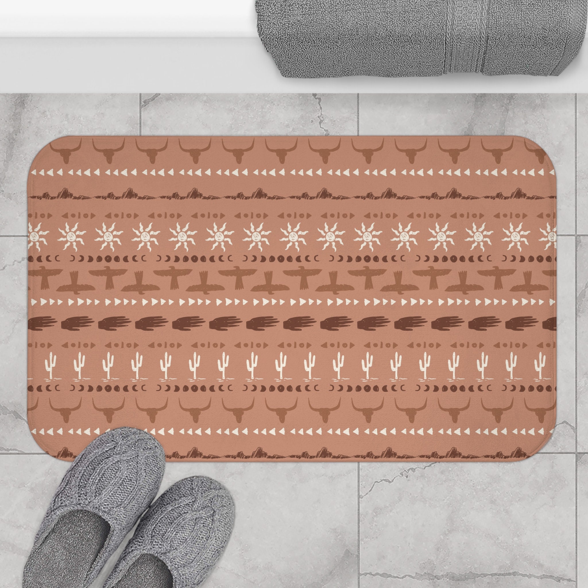 Wild West Bath Mats, Western Bathroom Rugs - Etsy