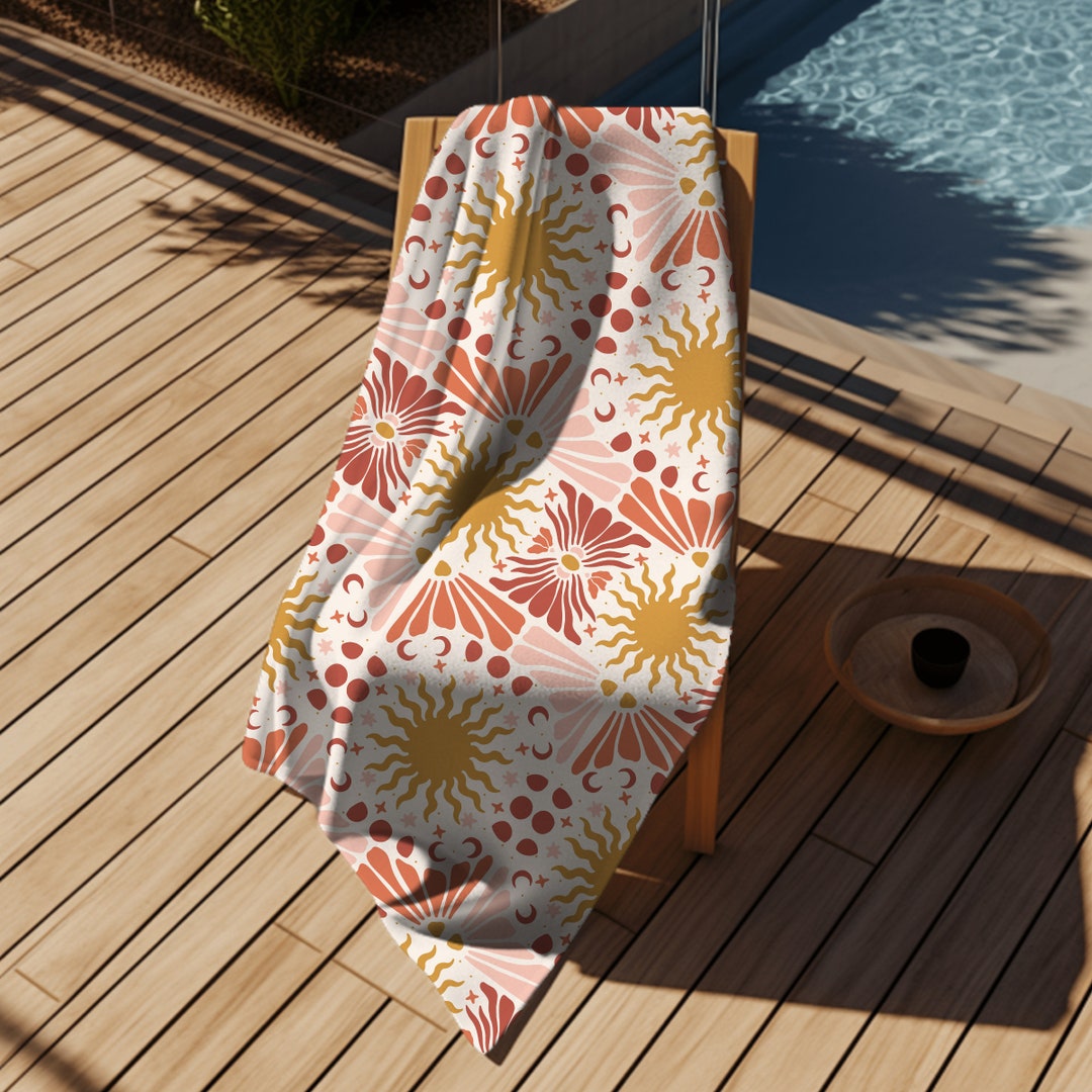 Groovy Sun Shower Curtains,shower Curtain, Towels, Bath Mats, Art Deco ...