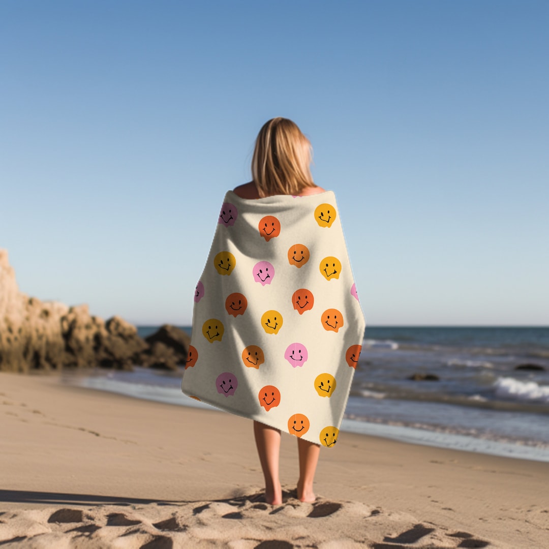 Groovy Smiley Bathroom Decor (shower Curtain, Towels, Bath Mats ...