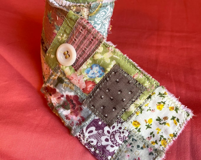 3 X 40 Fabric Snippet Roll Collage Summer Garden, Florals and Calicos ...